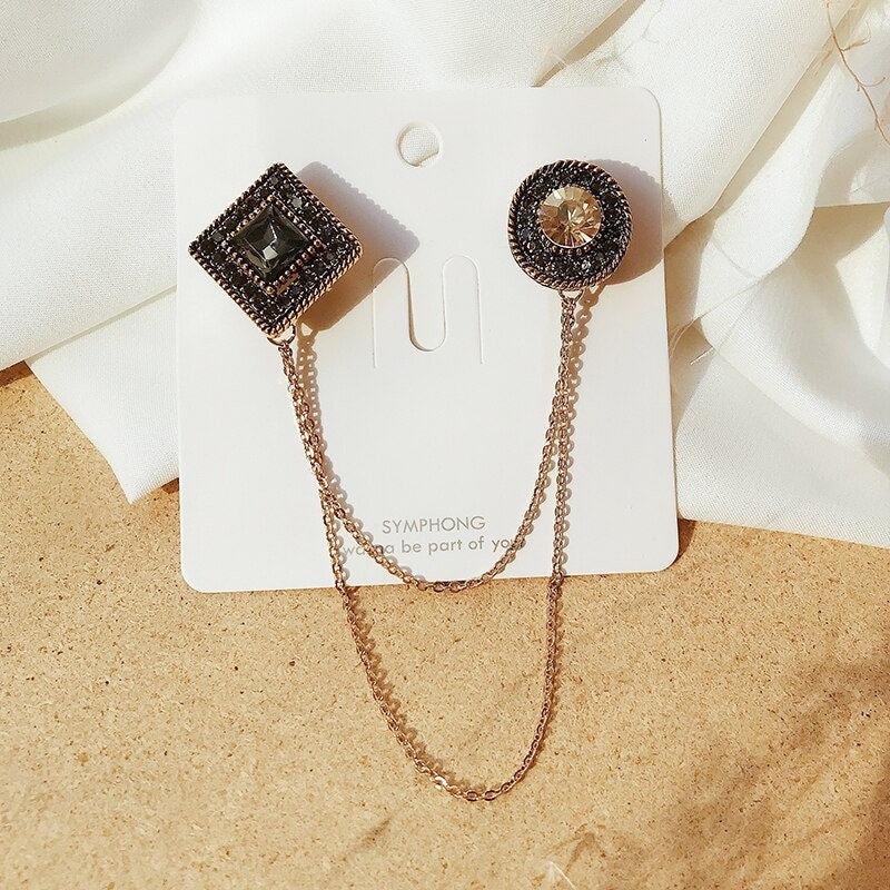 Luxury Creative Pearl Tassel Chain Brooch Spring Autumn Small Fragrance ...