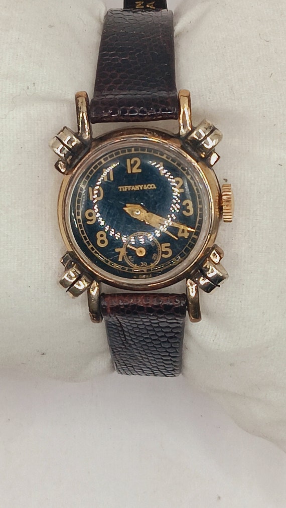 Tiffany Co. Watch Diver Model Black Movable Goods Men… - Gem