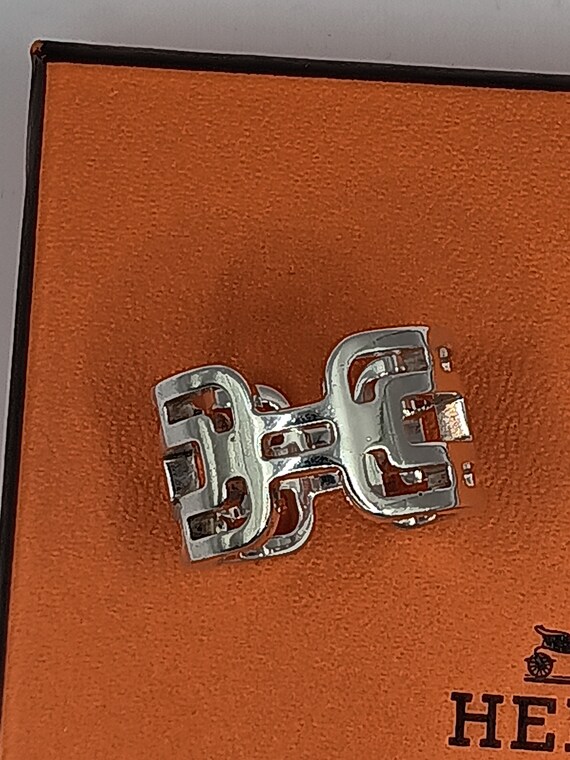 silver hermes ring - Gem
