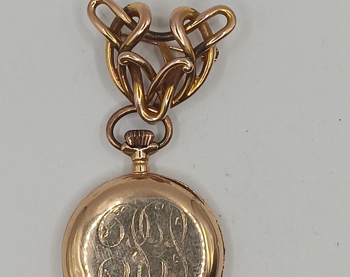 Antique Gold Pocket Watch Pendant - Etsy