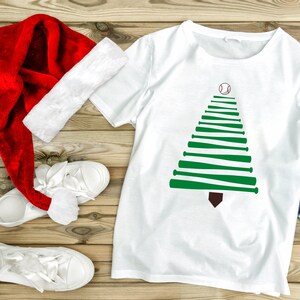 Baseball Christmas Tree SVG, Baseball Christmas SVG, Baseball SVG for ...