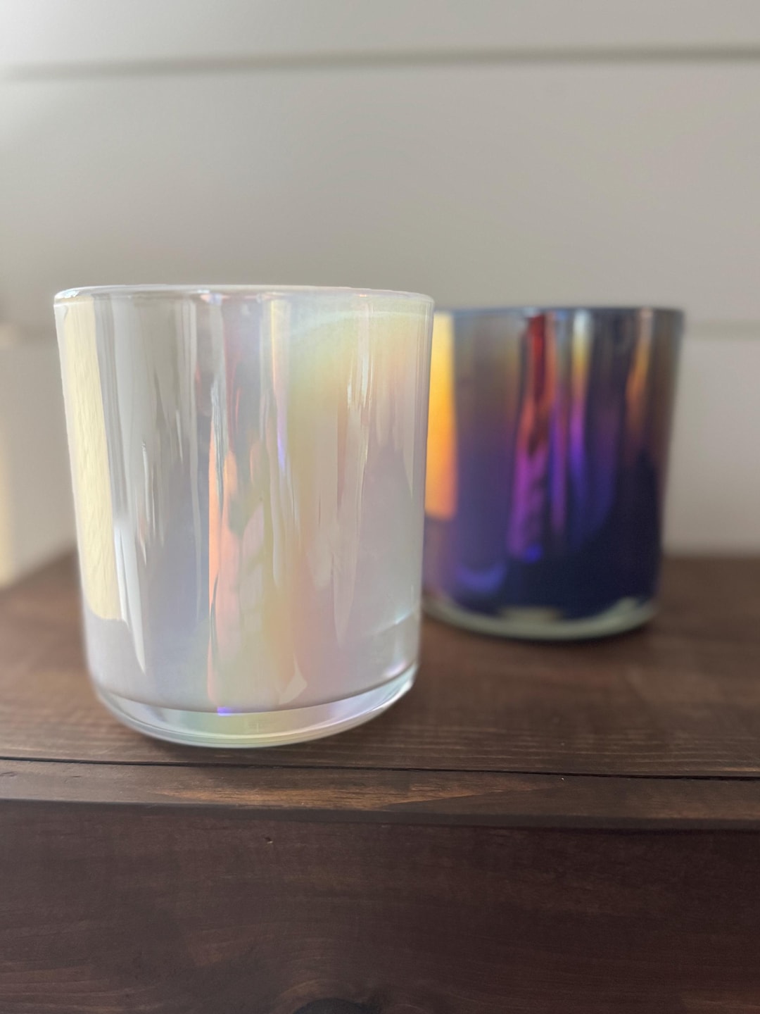 Iridescent Aura Candle Jar | 12 Oz Luxury Candle Container - Etsy