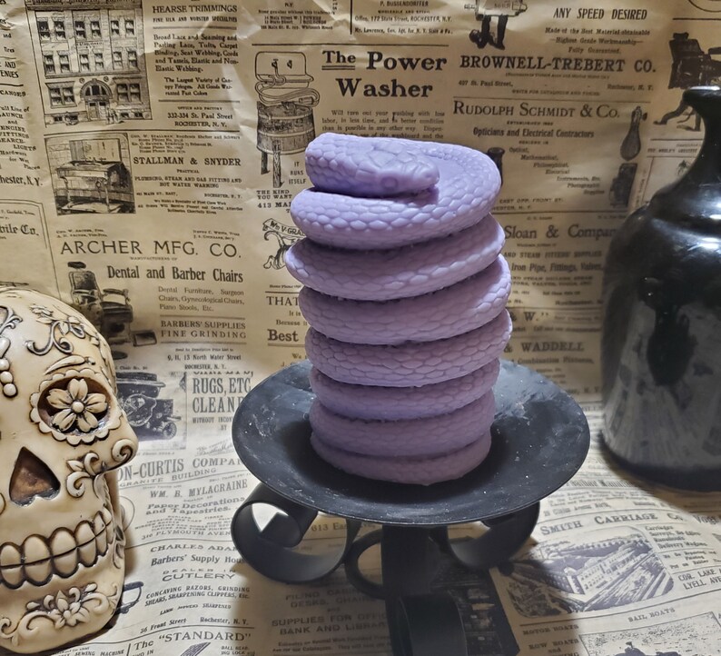 NEW Coiled Realistic Snake Pillar Candle, Large Snake Candle, Serpent ...