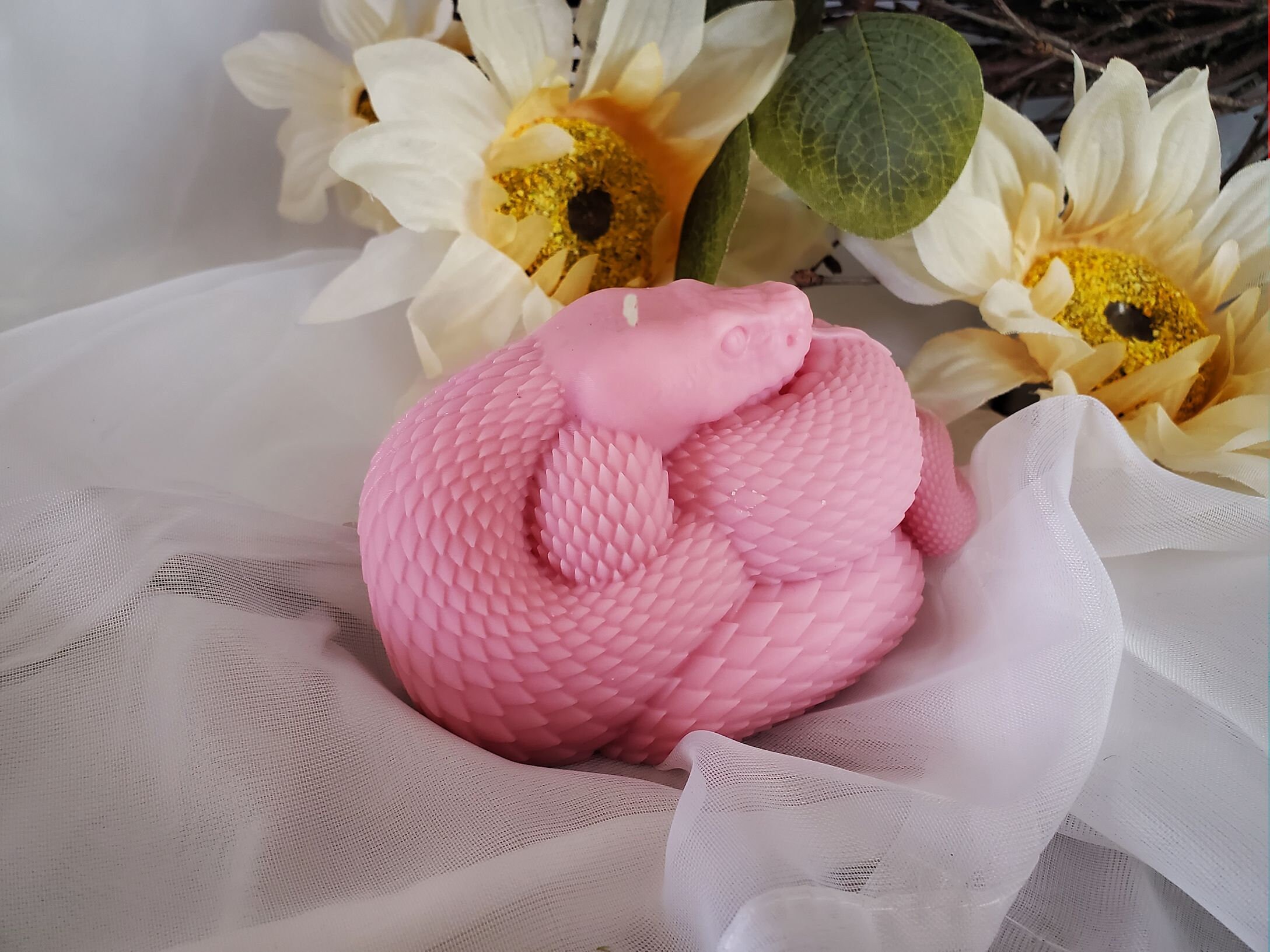 Coiled Realistic Snake Candle, Large Snake Candle, Serpent, Viper - Etsy