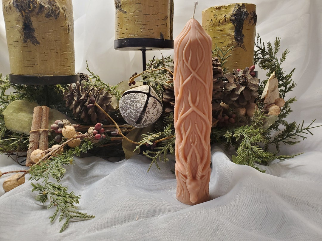 Stag Taper Candle, Sculpture Candle, Forest Deer Candle, Rustic ...