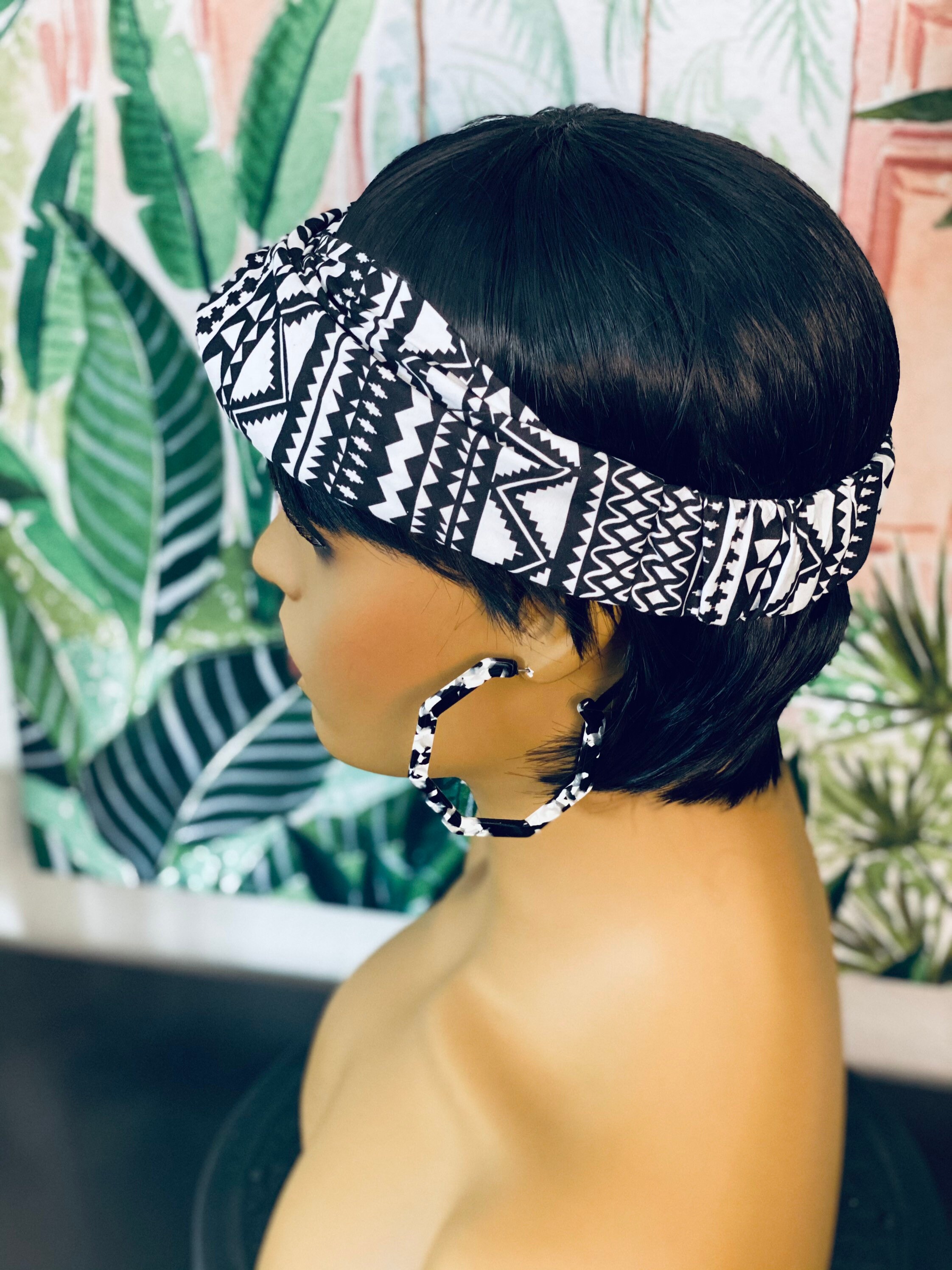 AFRICAN PRINT TWISTED Headband | Stylish Elastic Headband | Ankara ...