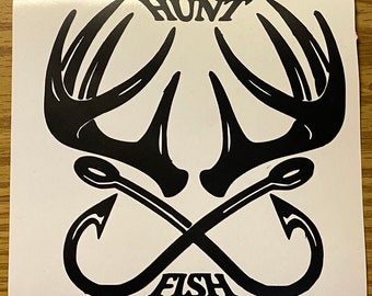 Hunt Fish Decal - Etsy