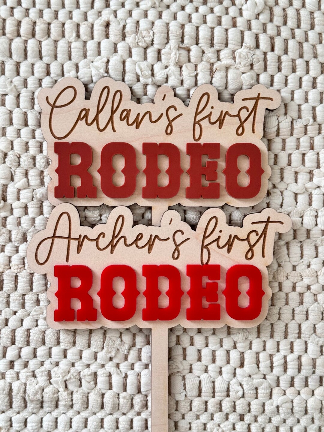 First Rodeo Cake Topper First Birthday Personalized Cake Topper Rodeo ...