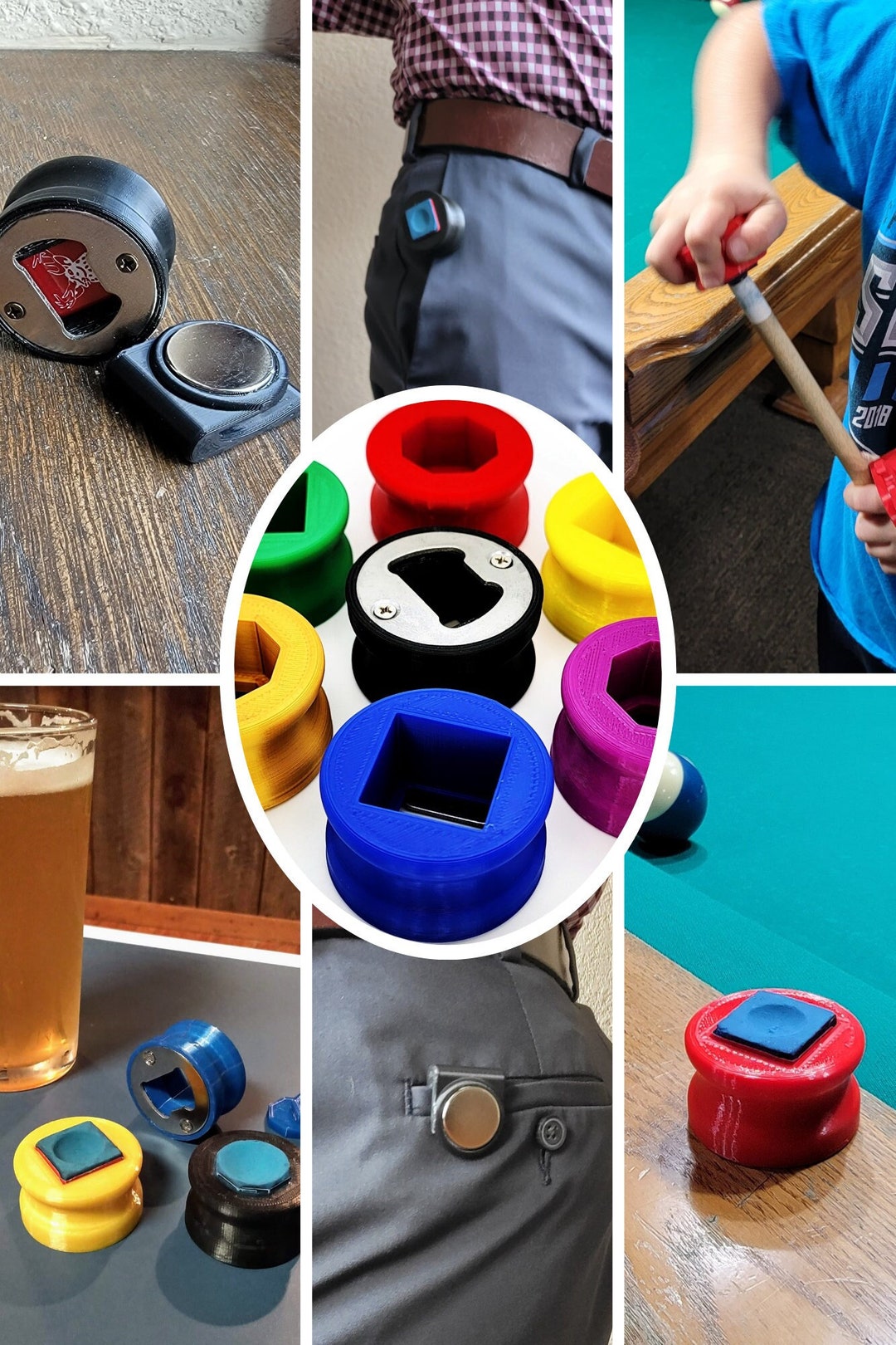 Pool Chalk Holder With Magnetic Belt Clip - Etsy