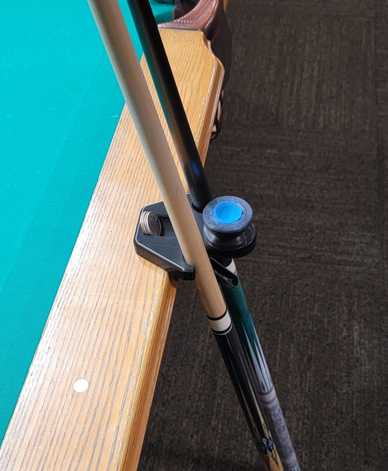 Deluxe Q-caddy - Black Pool Billiards Cue and Chalk Holder - Etsy