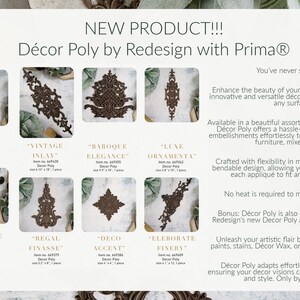Intricate Grace Decor Poly Furniture Applique by Redesign With Prima ...