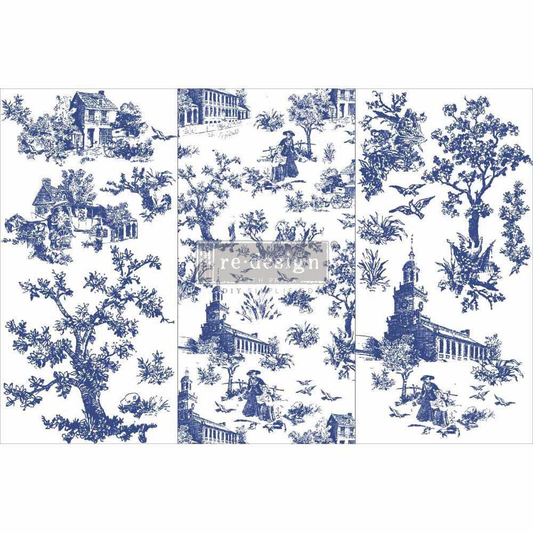 Toile Mini Transfer by Redesign With Prima Decor Transfer- 3 Sheets, 6 ...