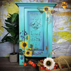 Sunflower Fields Rub on Furniture Decal Transfer by Redesign With Prima ...