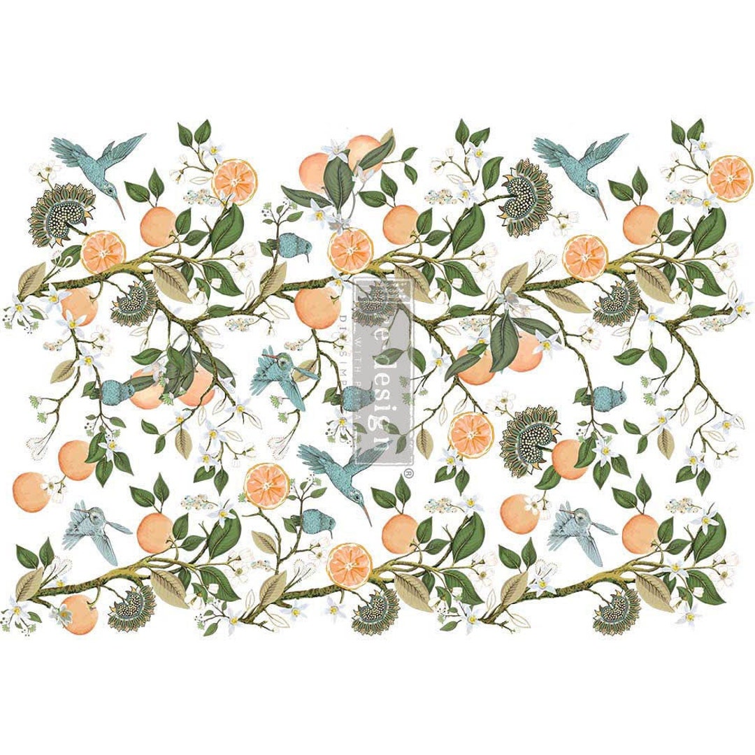 Orange Grove Decal Transfer Rub on Furniture Decor Transfer by Redesign ...