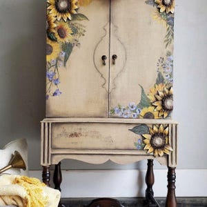 Sunflower Fields Rub on Furniture Decal Transfer by Redesign With Prima ...