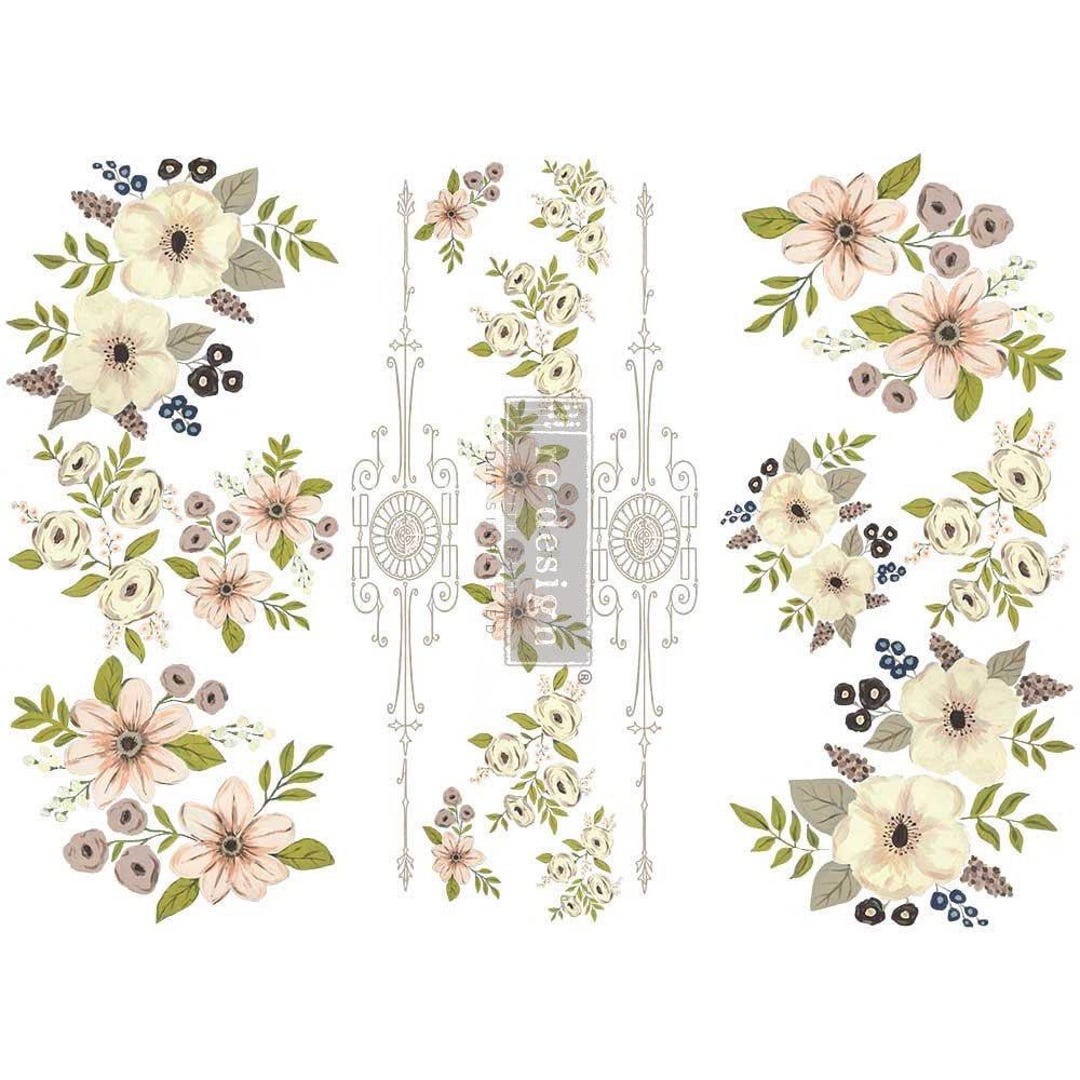 Painted Florals Decal - Furniture Transfer, Redesign With Prima Decor ...