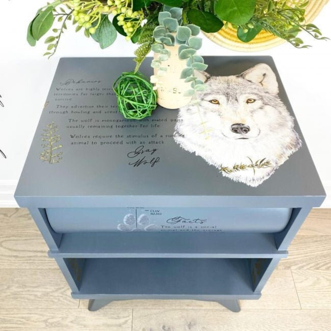 Gray Wolf Furniture Transfer - Rub on Decor Transfer by Redesign With ...