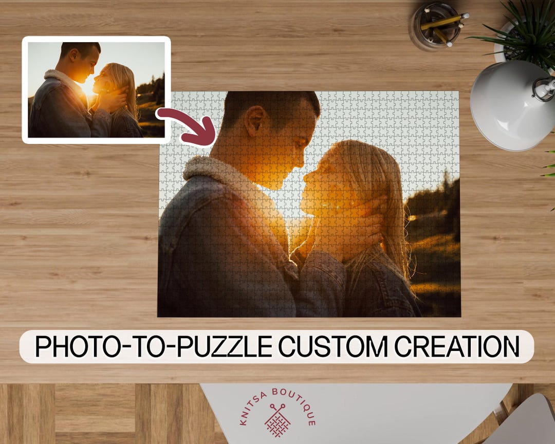 Personalized Photo Puzzle, Custom Picture Jigsaw Puzzle for Couples ...