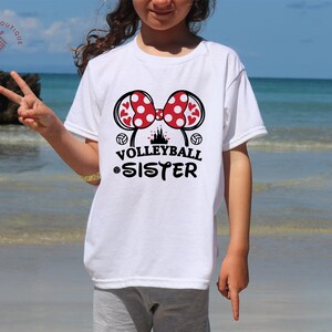 Minnie Mouse Volleyball Sister Shirt, Disney Volleyball T-shirt, Game ...