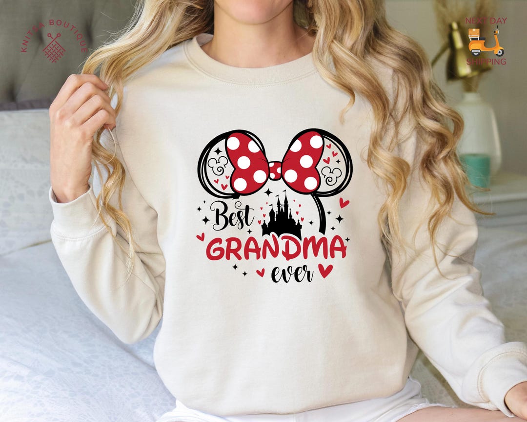 Disney Best Grandma Ever Shirt, Mouse Ears Grandma Gift, Mothers Day ...