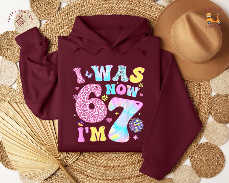 I Was 6 Now 7 Birthday Meme Shirt, Funny Party Tshirt, First Big ...