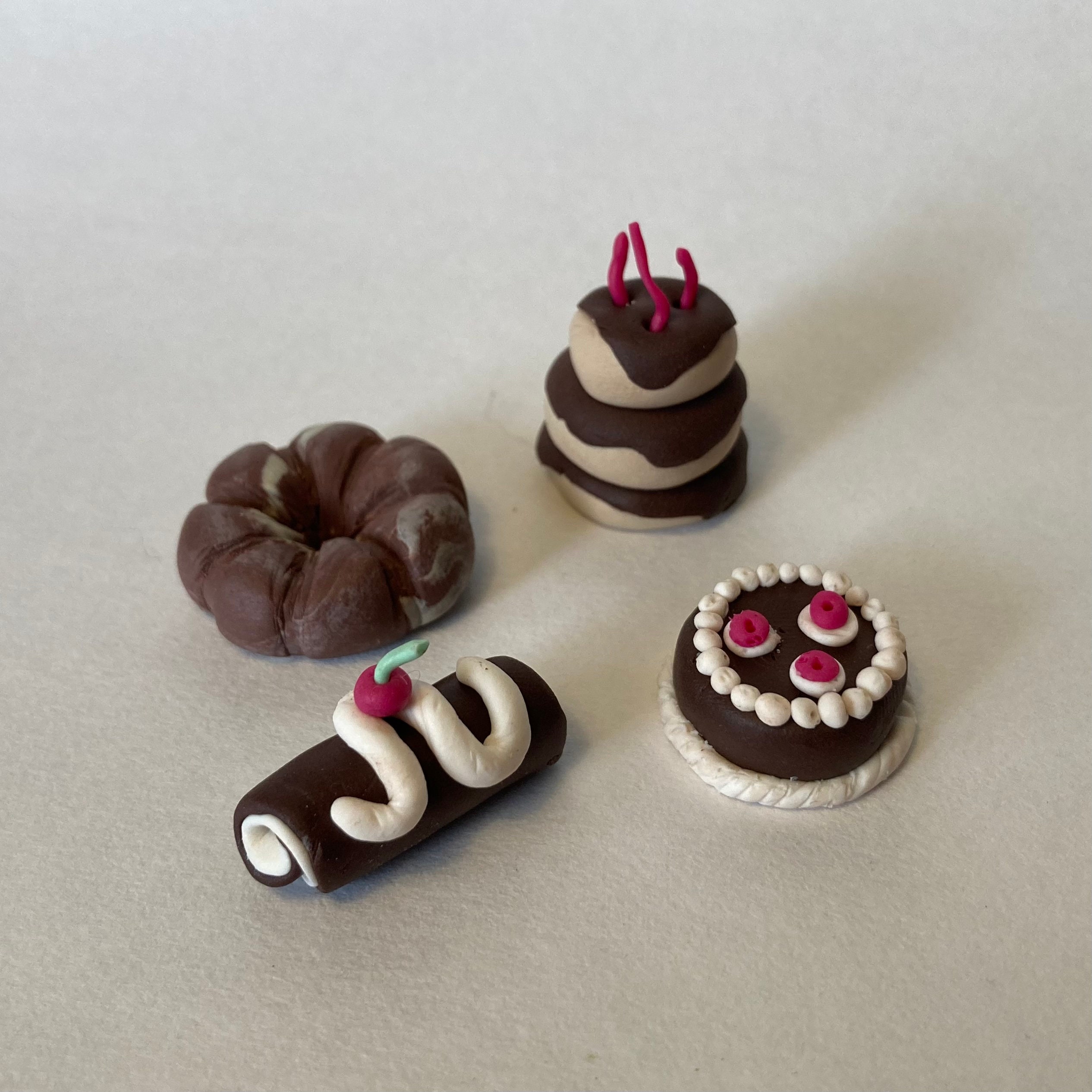 Miniature Cake Clay Models - Etsy