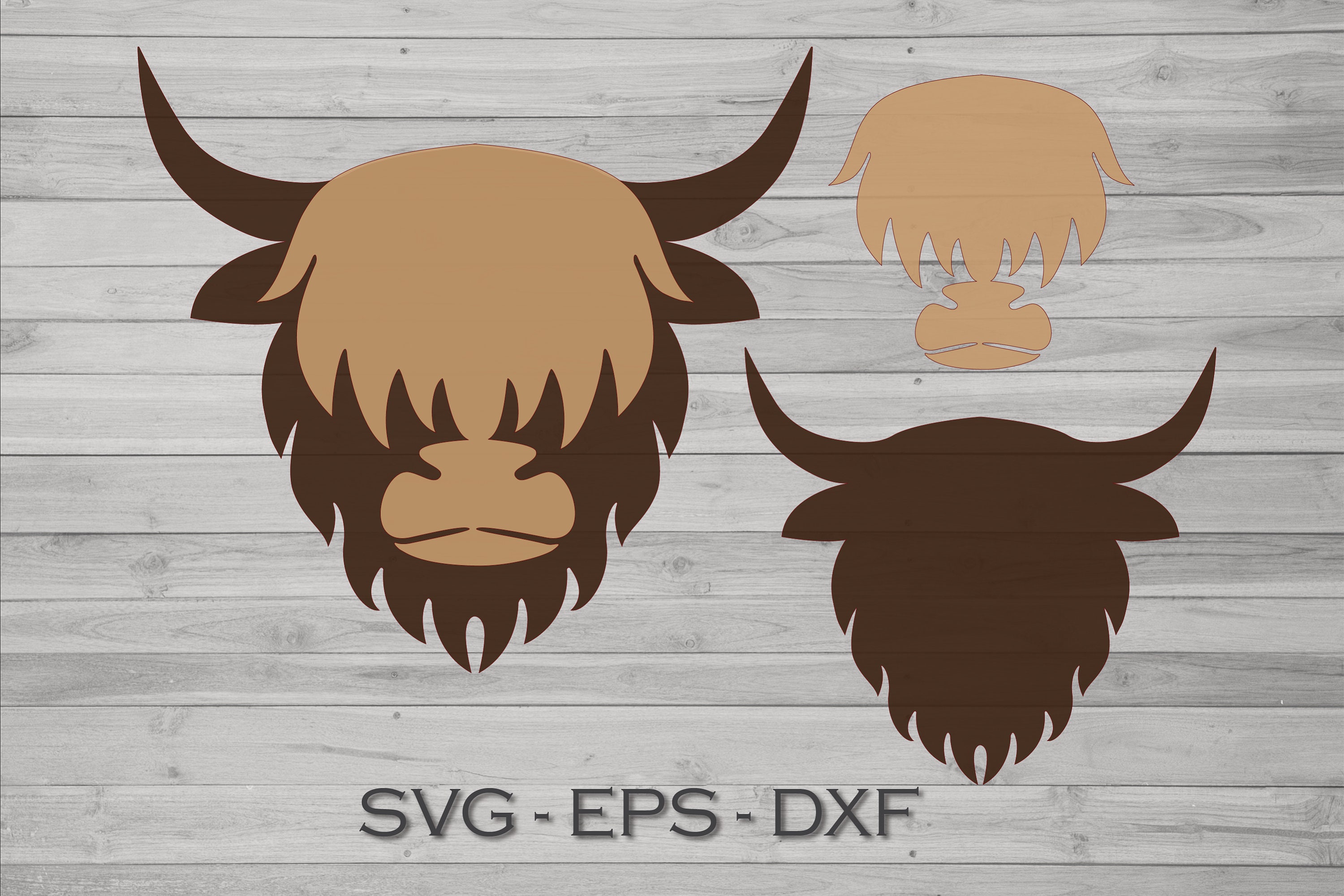 Highland Cow SVG Laser Cut Design Cricut Highland Cow Head Svg Cut File ...