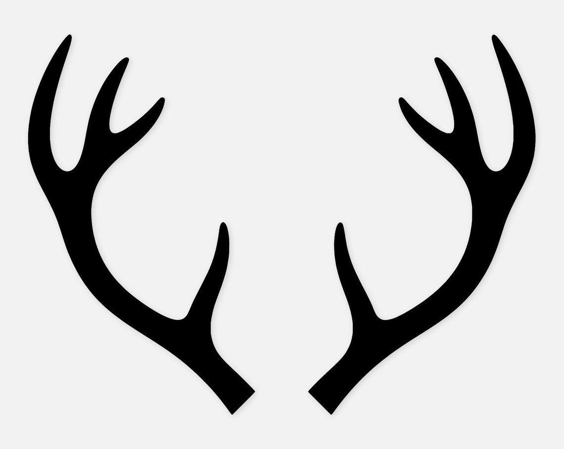 Reindeer Antler Detail Svg Png: Bold Lines for Cricut Projects - Etsy
