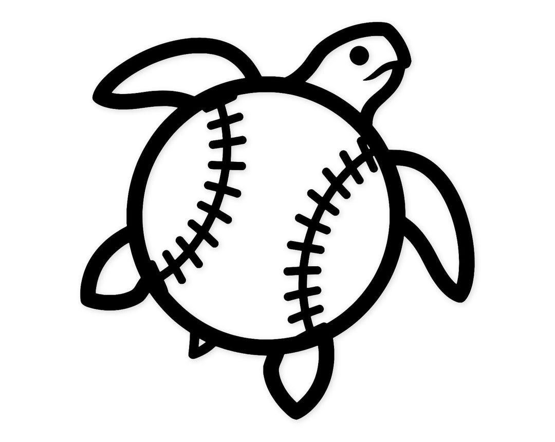 Turtle Softball Svg Png: Bold Cut File for T-shirts - Etsy