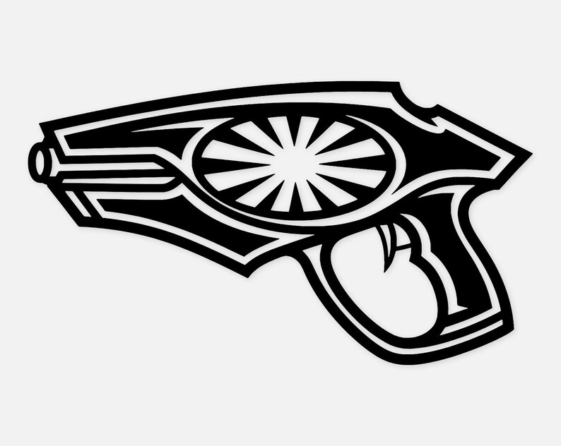 Minimalist Alien Blaster Svg Png: Cut Ready Digital Design for Cricut ...