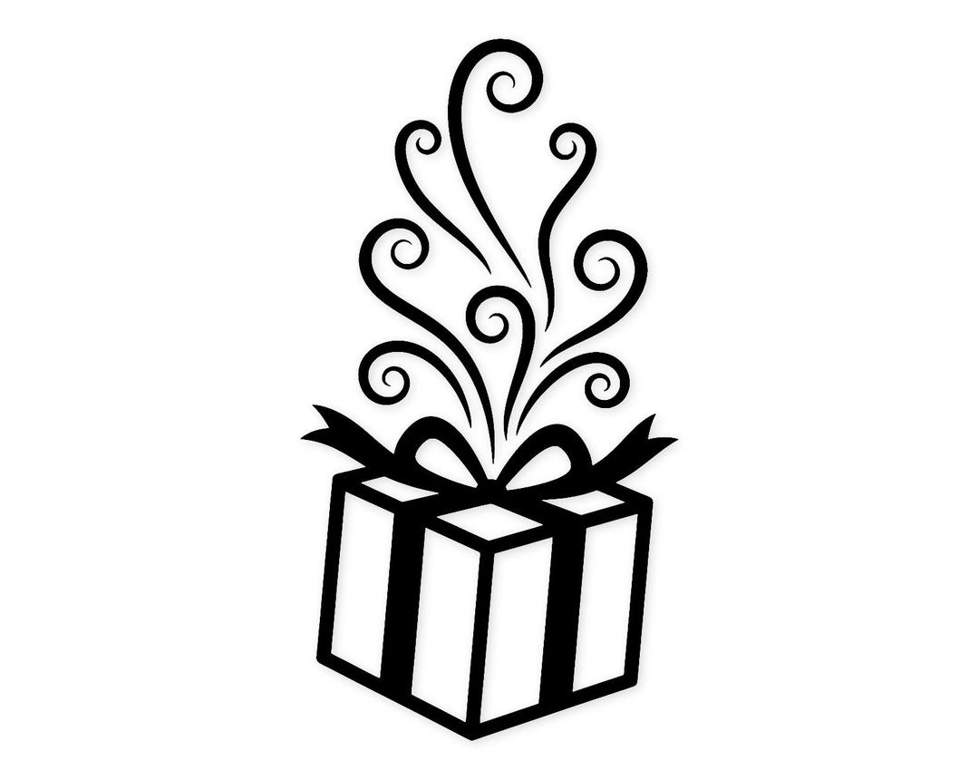 Gift of Wishes Svg Png: Bold Outline Design for Cricut - Etsy