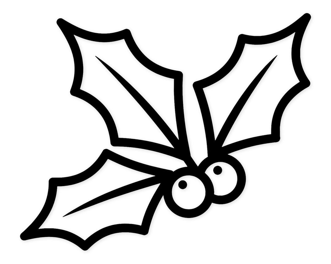 Holly Sprig Icon Svg Png: Cut Ready Digital Design for Cricut ...