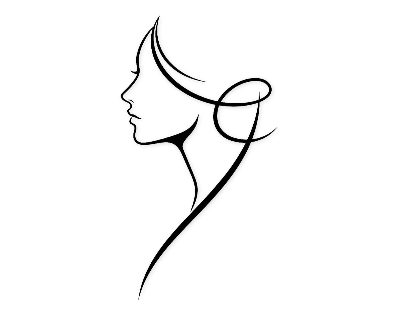 Abstract Female Form Svg Png: Cut Ready Digital Design for Cricut ...