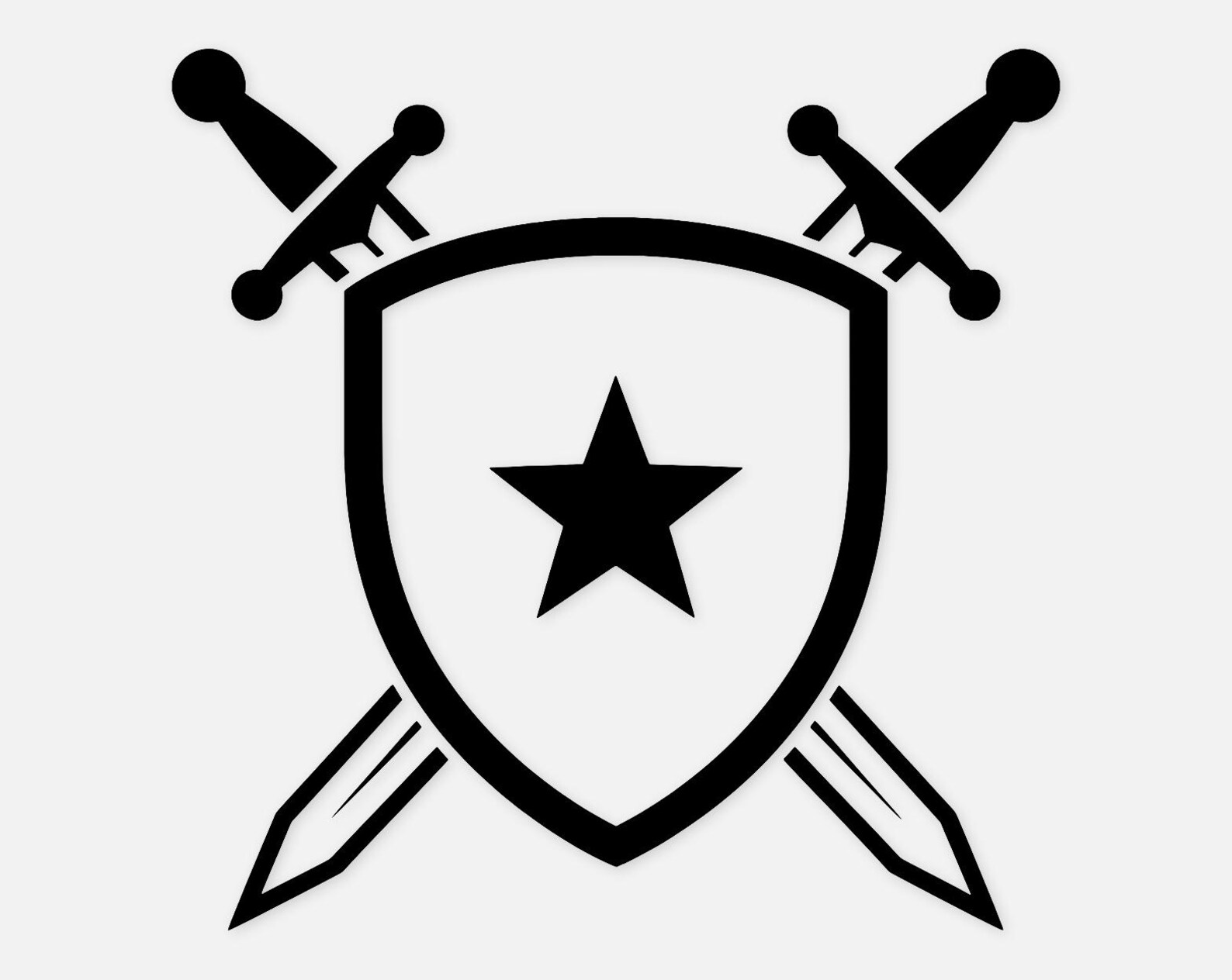 Shield and Sword Svg Png: Bold High Contrast Cut File for T-shirts - Etsy