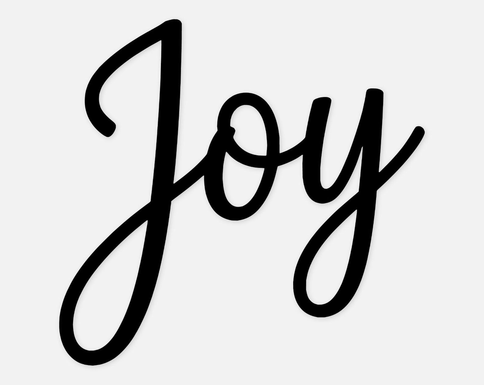 Joy Typography Svg Png: Elegant Script Cut File for T-shirts - Etsy