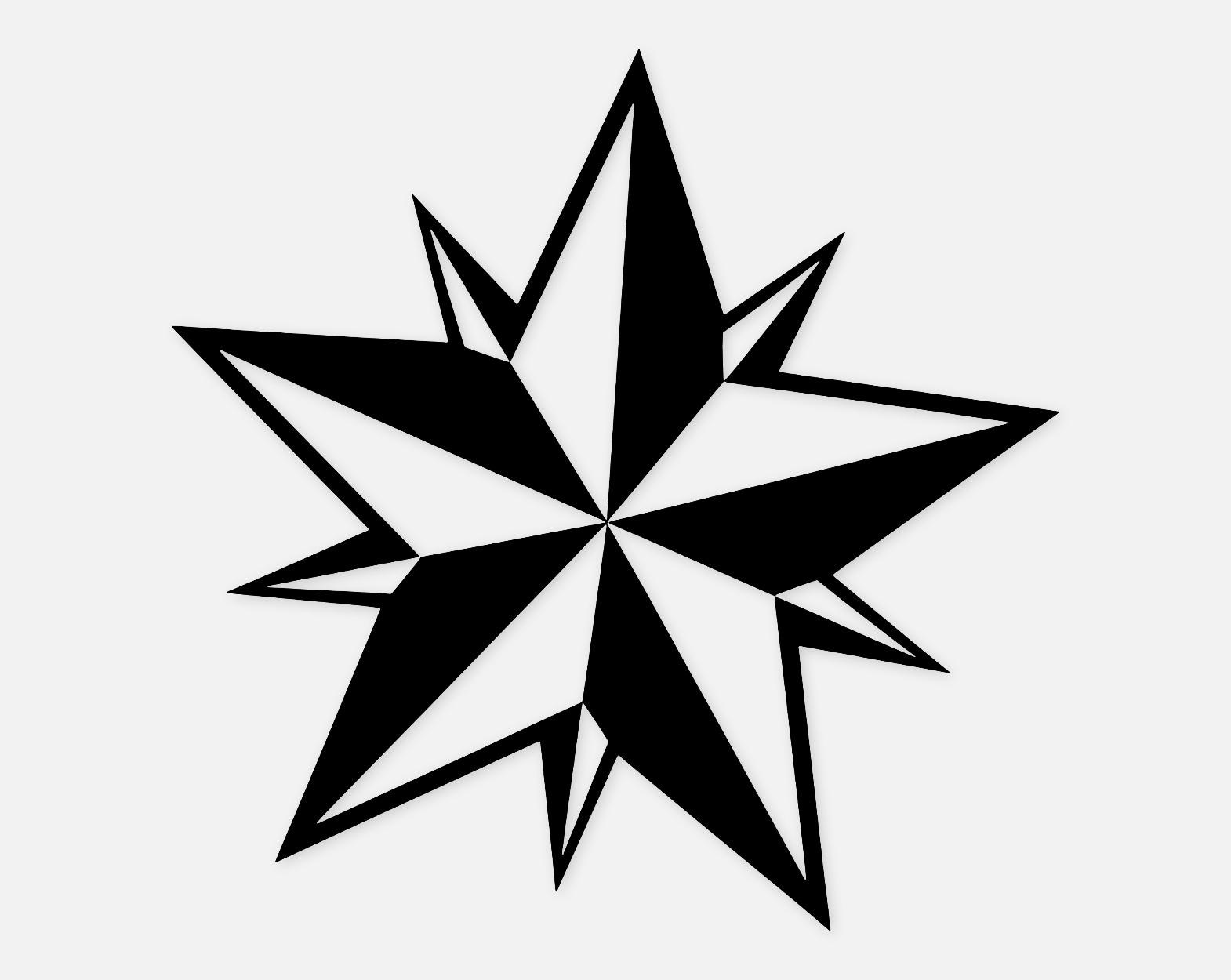 Geometric Star Svg Png: Bold Line Art for Cricut Projects - Etsy