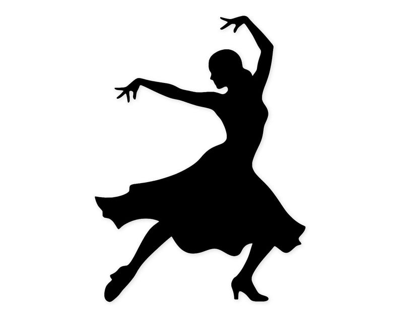Salsa Dancer Silhouette Svg Png: Bold Lines for Dynamic Décor - Etsy