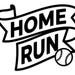 Home Run Svg Png: Bold Banner Design for Sports Events - Etsy