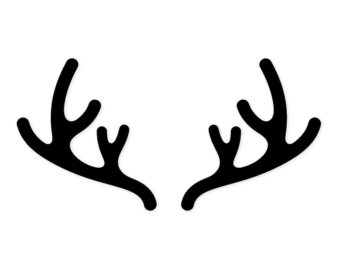 Reindeer Antlers Svg Png: Bold Line Art Cut File for Holiday Projects ...