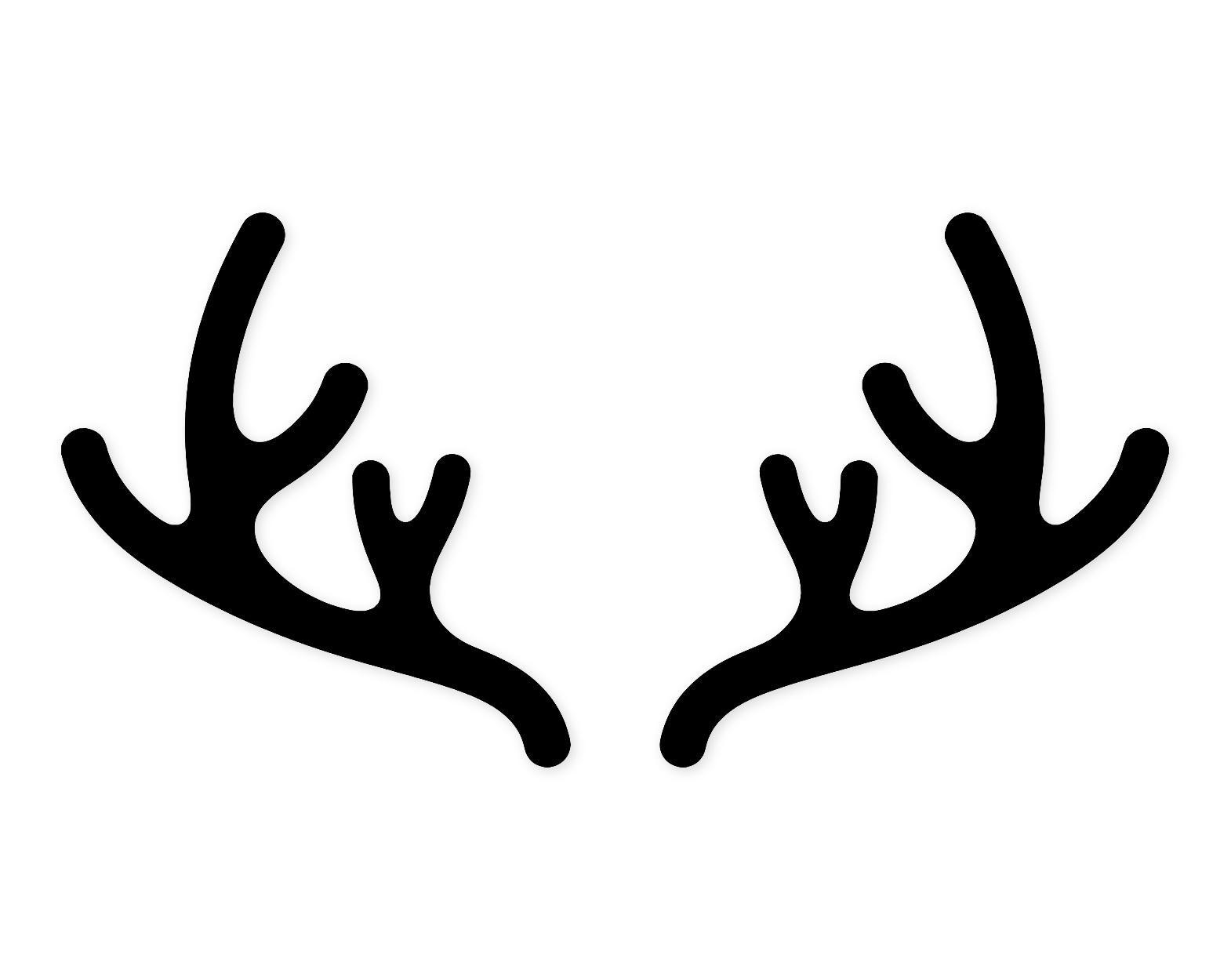 Reindeer Antlers Svg Png: Bold Line Art Cut File for Holiday Projects ...