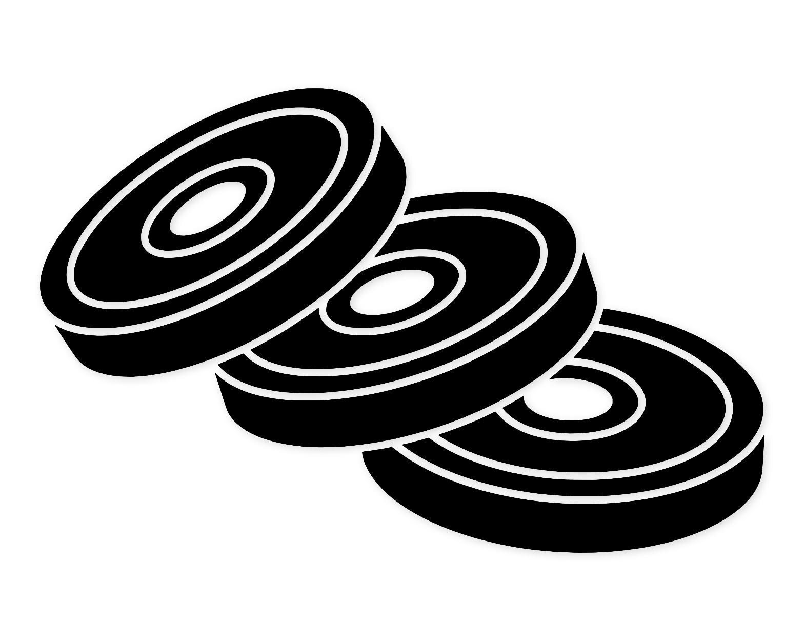 Weight Plate Stack Svg Png: Bold Lines Design for Fitness Projects - Etsy