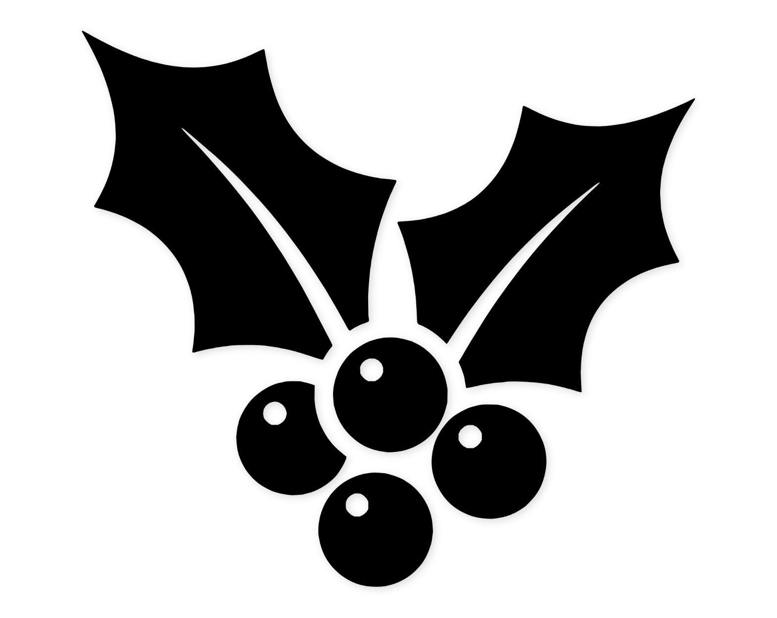 Christmas Svg Holly Leaf Accent Svg Png: Bold and Clean Design for ...