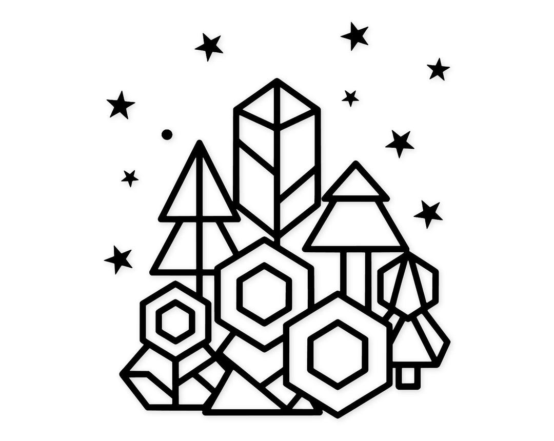 Starry Night Grove Svg Png: Cut Ready Digital Design for Cricut ...