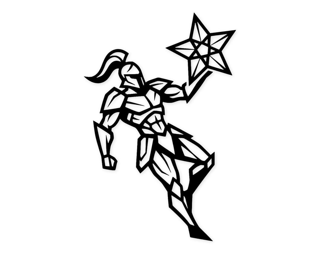 Angled Star Warrior Svg Png: Cut Ready Digital Design for Cricut ...