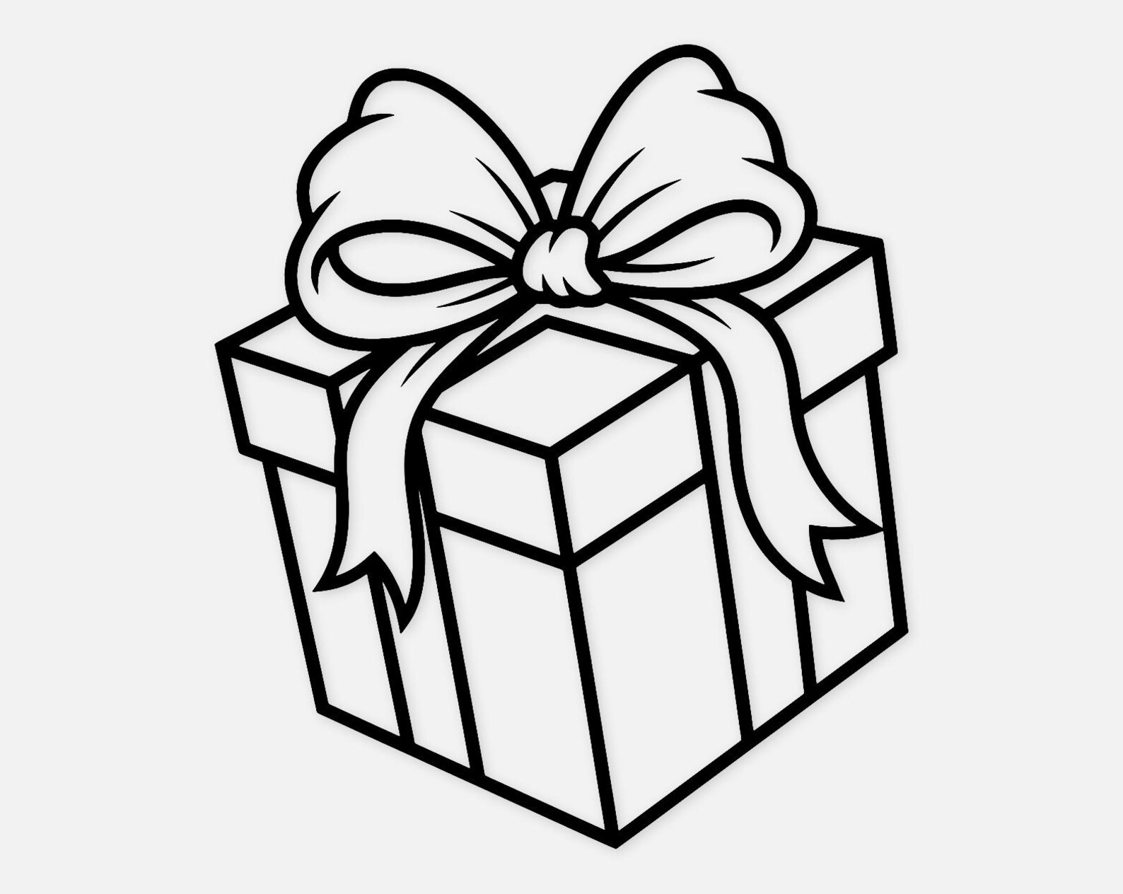 Wrapped Surprise Box Svg Png: Bold Design for Gifts - Etsy