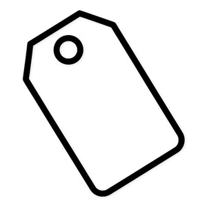 Gift Tag Outline Svg Png: Cut Ready Digital Design for Cricut ...