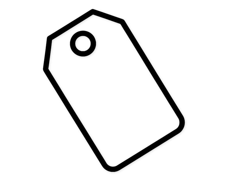 Gift Tag Outline Svg Png: Cut Ready Digital Design for Cricut ...