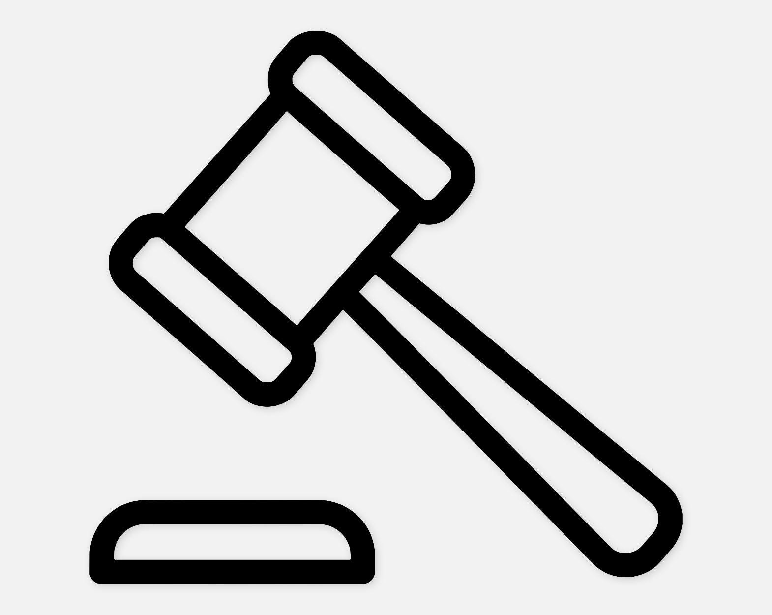 Gavel Icon Svg Png: Minimalist Design for Legal Decor - Etsy