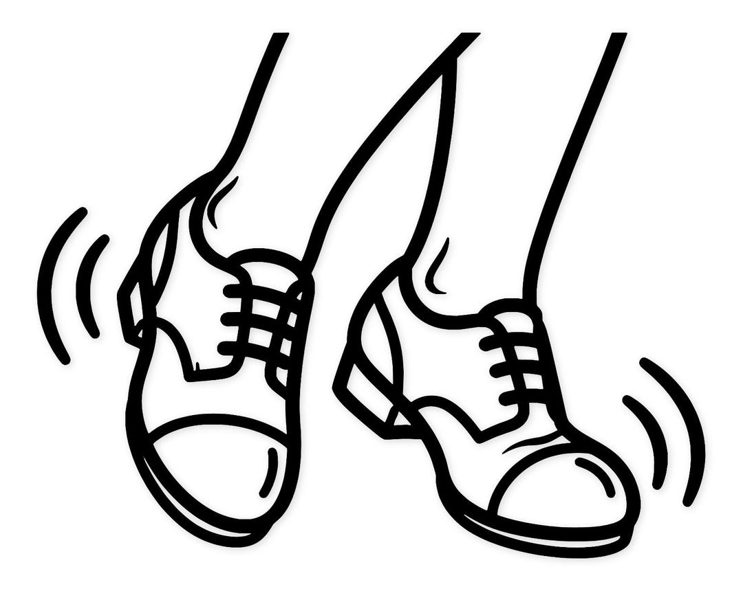 Tap Dancer Footwork Svg Png: Bold Design for Crafting - Etsy