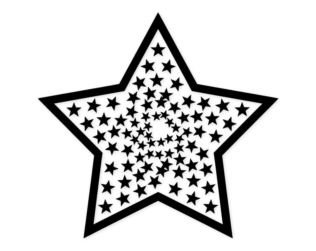 Star Pattern Fill Svg Png: Cut Ready Digital Design for Cricut ...